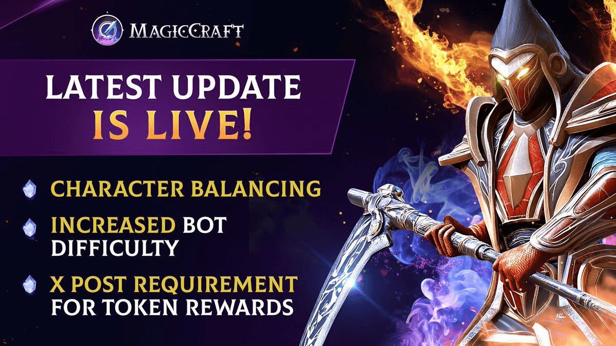 MagicCraft Releases Major Game Update with Level-up Cards