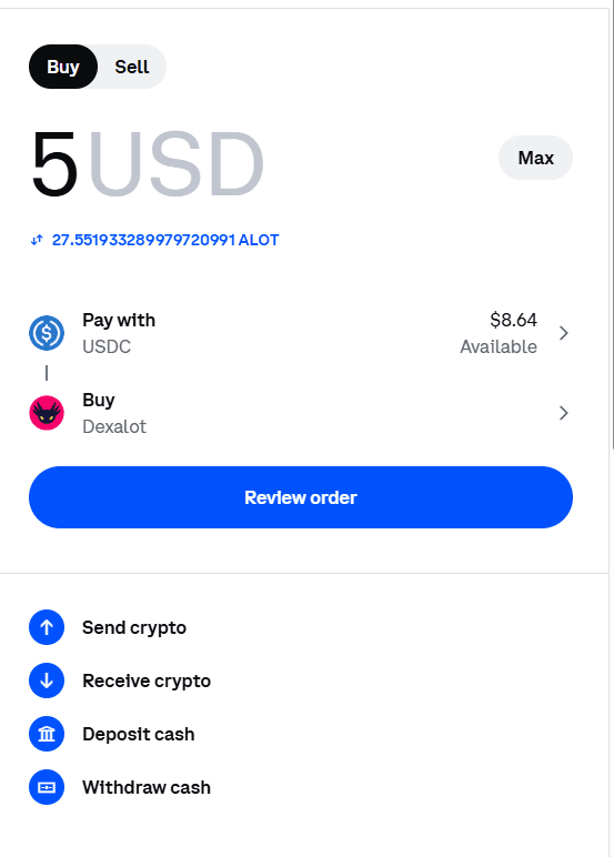 Coinbase Launches DEX Trading for All Users, ALOT Token Now Available