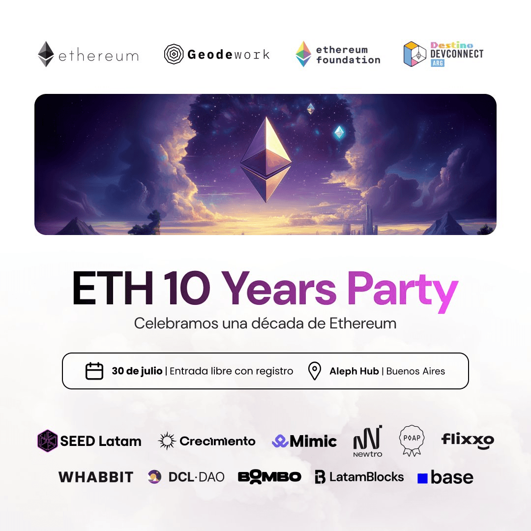 Ethereum's 10th Anniversary Celebration in Buenos Aires