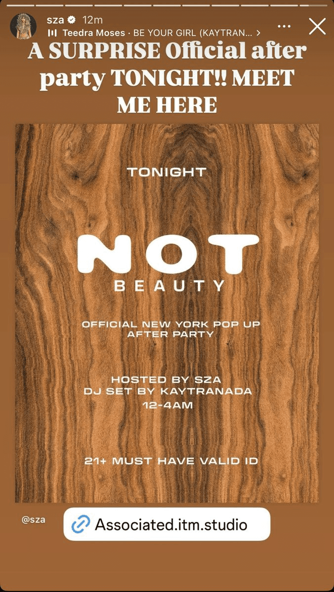 SZA Surprise Party Brings 3000 Fans Onchain at ITM Studio