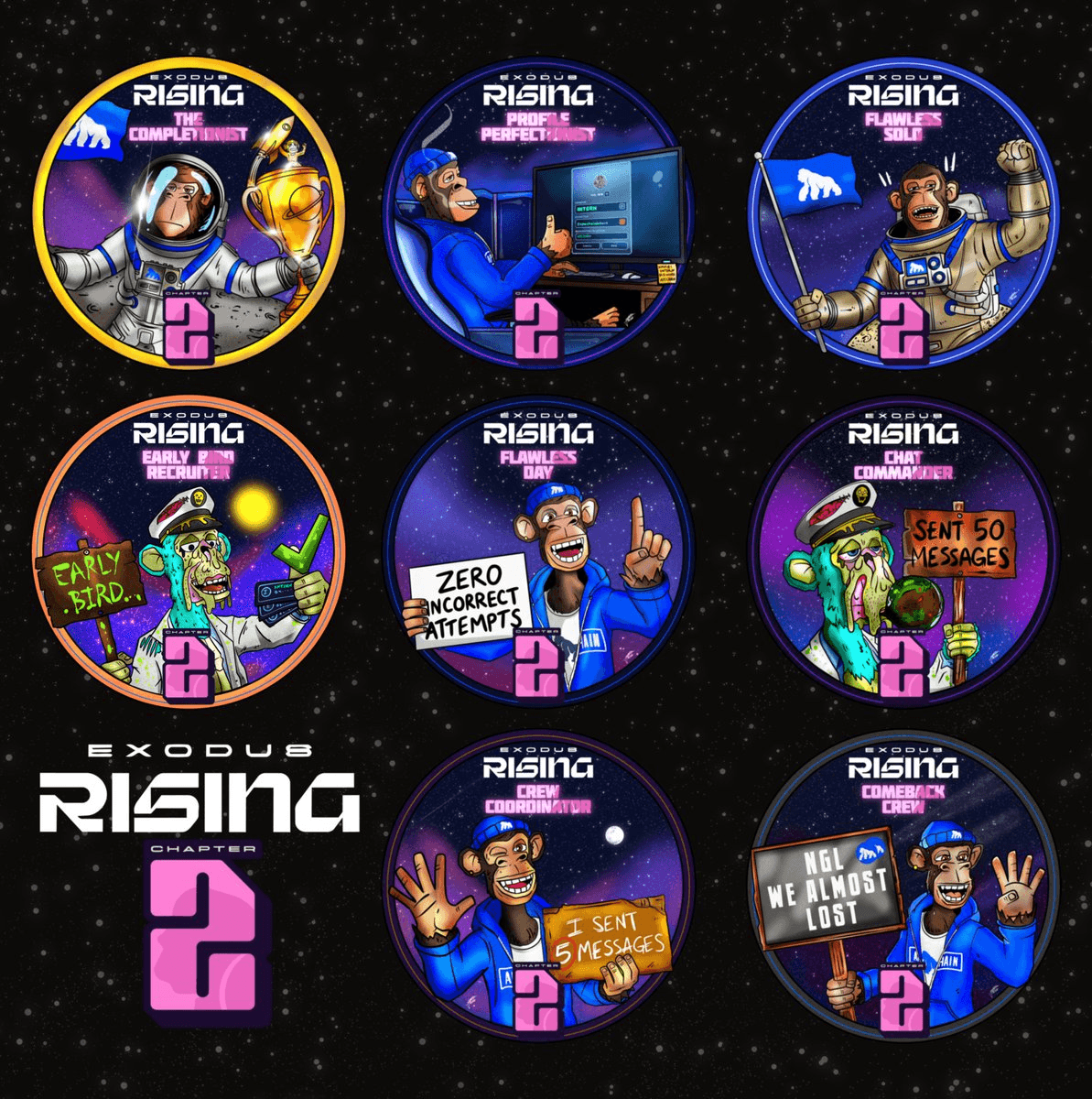 Exodus Rising Chapter II Badges Now Claimable on OP.xyz