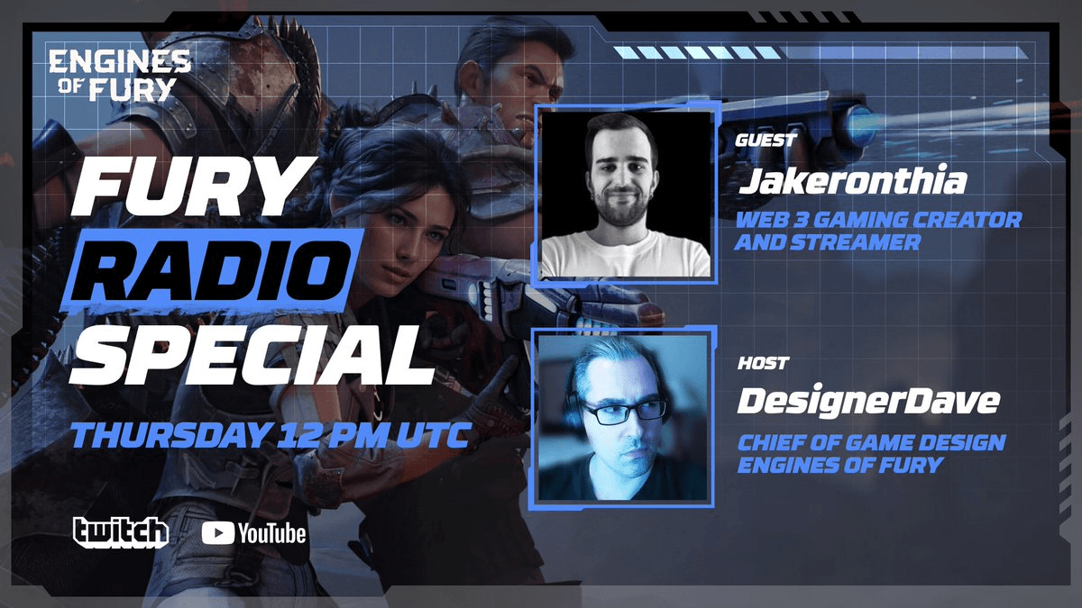 Engines of Fury Announces Fury Radio Special with Web3 Content Creator