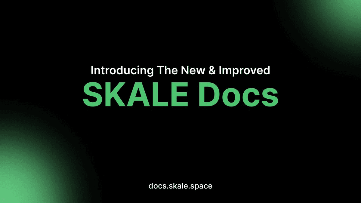 SKALE Launches Comprehensive Documentation Overhaul with AI Integration
