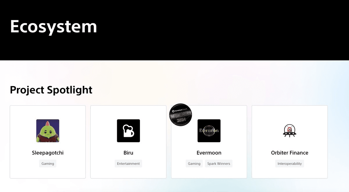 Orbiter Featured on Soneium Ecosystem Page