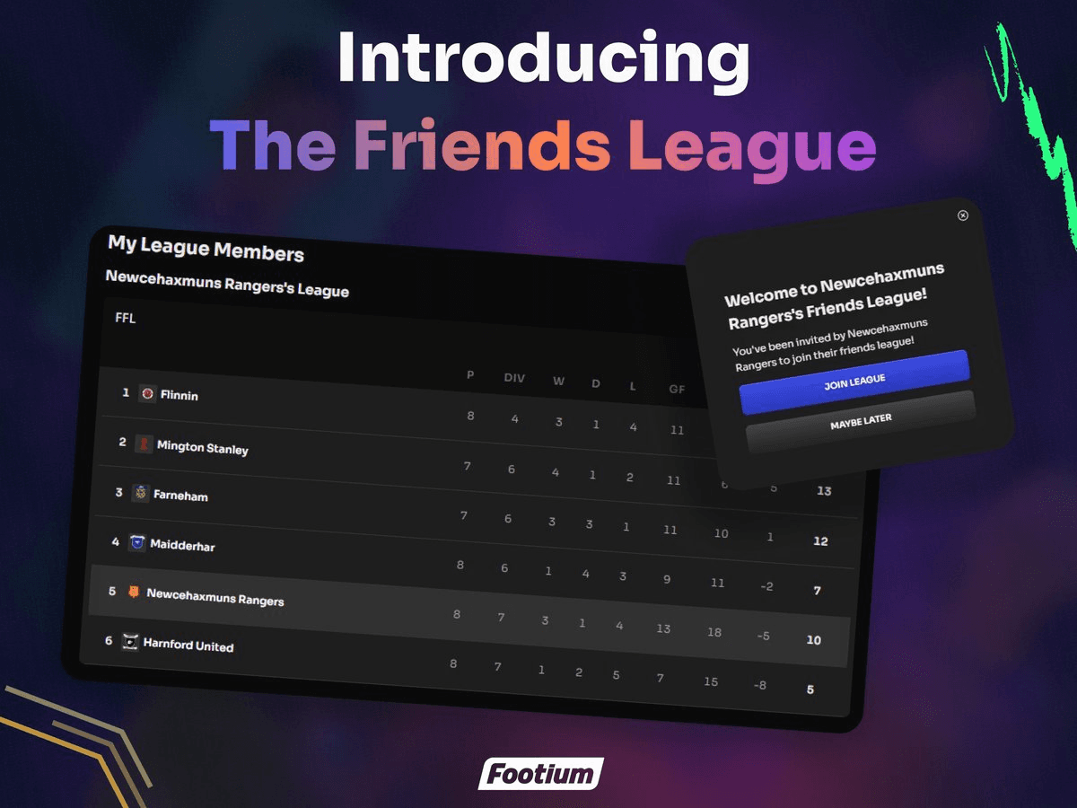 🎮 Friends Leagues Launch with Community Challenge