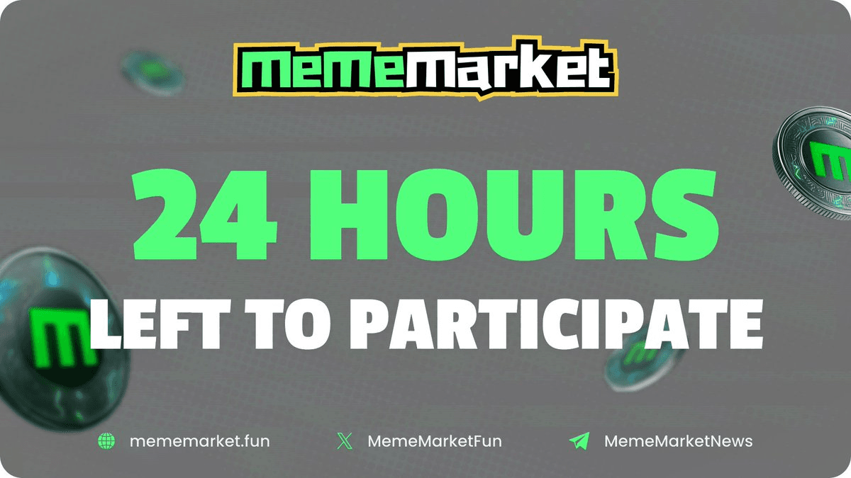 🚨 MemeMarket $MFUN IDO Applications Live - 24 Hours Left