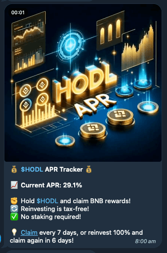 HODL Token Launches APR Tracker and Updates Reward System