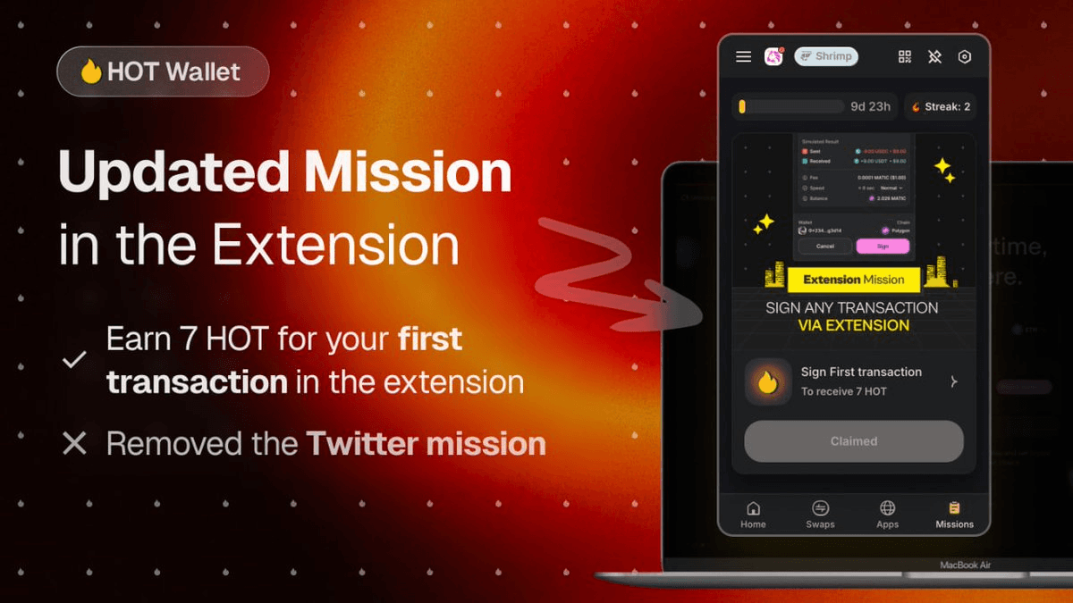 HOT Extension Mission Update and Rewards