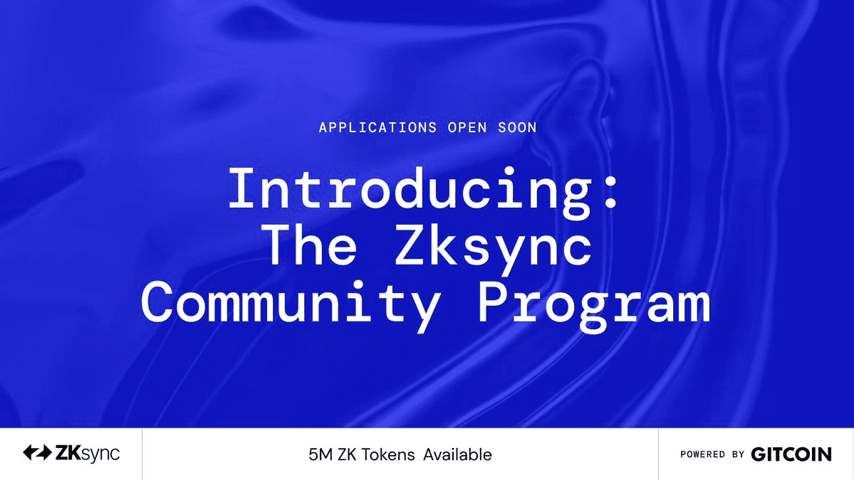Gitcoin Launches ZKsync Community Program with 5M Token Allocation