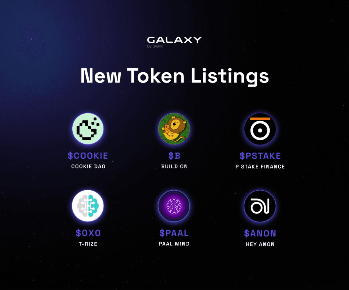 Galaxy Expands Token Support with 6 New Assets