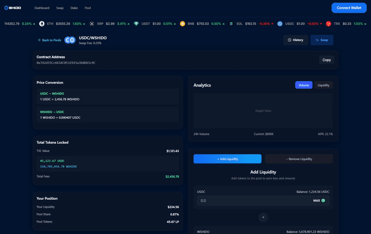 Shido Network Advances DEX Development