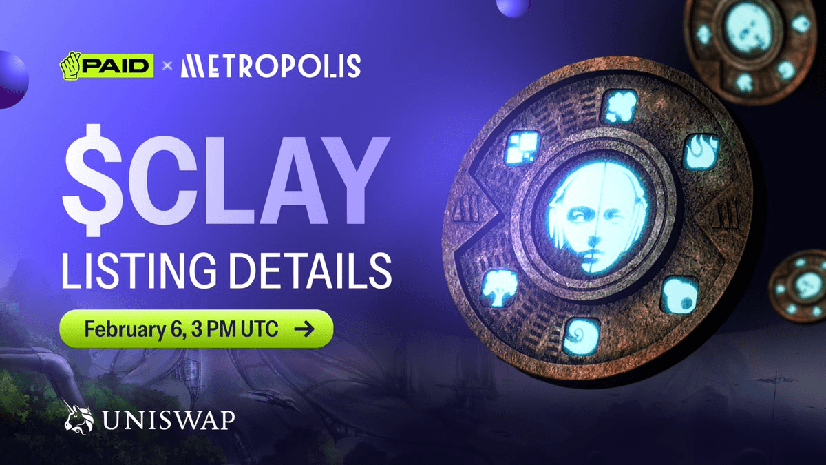 Metropolis $CLAY Token Launch Details