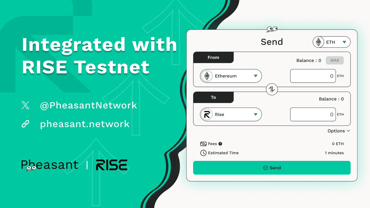 Pheasant Network Expands with RISE Chain Integration
