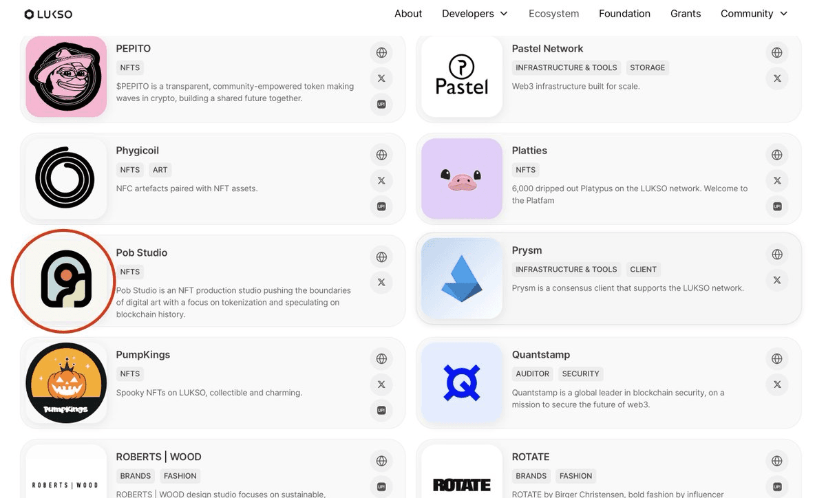 LUKSO Ecosystem Page Unveils Interactive NFT Explorer