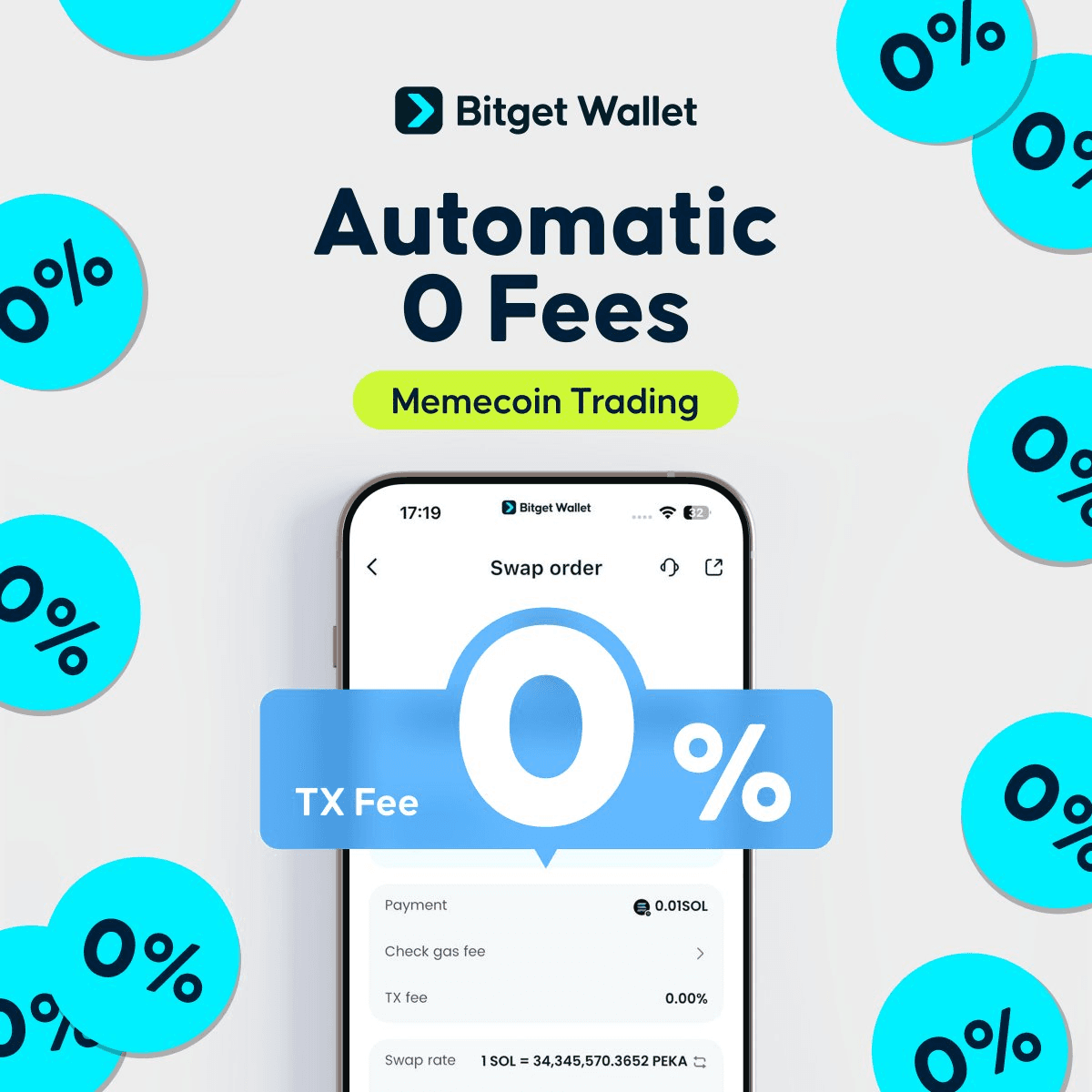 Bitget Wallet Eliminates Trading Fees on Memecoins