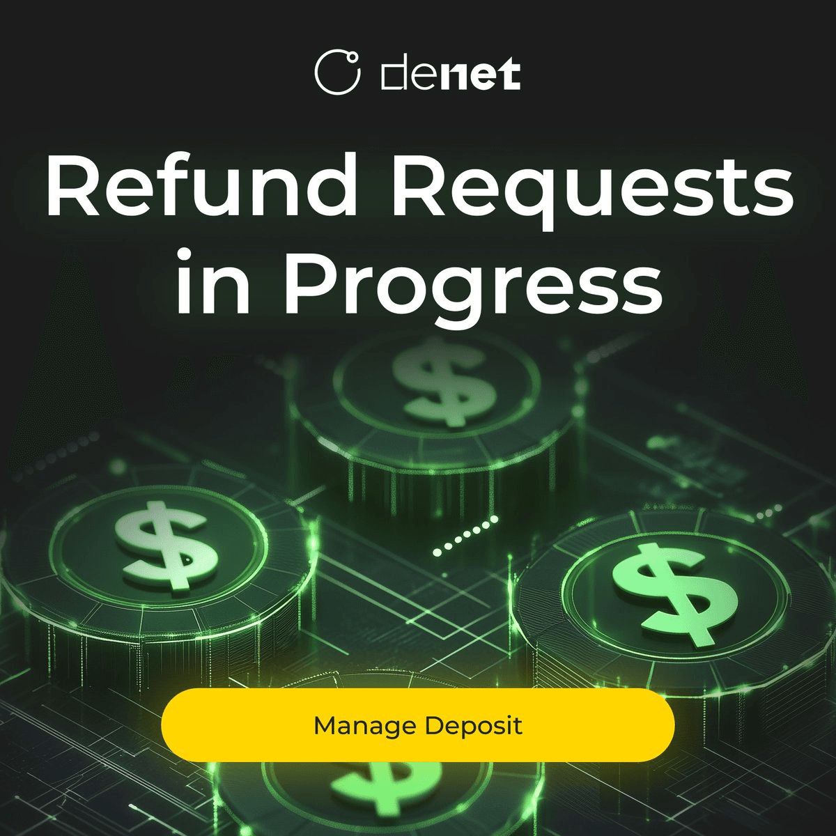 DeNet Node Reservation Deposit Refunds Now Available