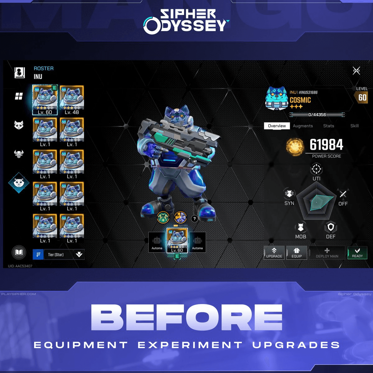 Sipher Odyssey Launches Streamlined Equipment Upgrade System