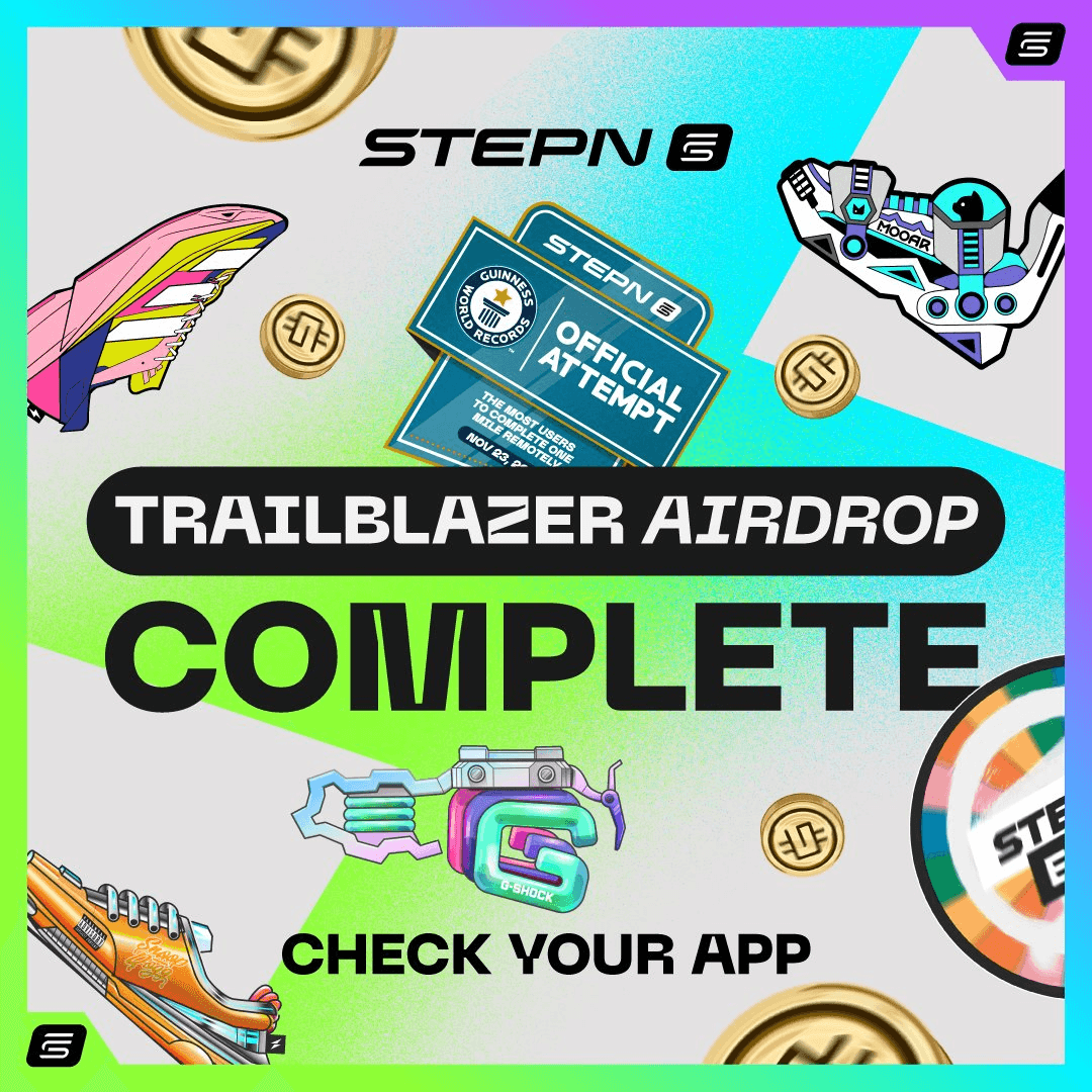 STEPN Completes Trailblazer Airdrop and Announces Major Updates