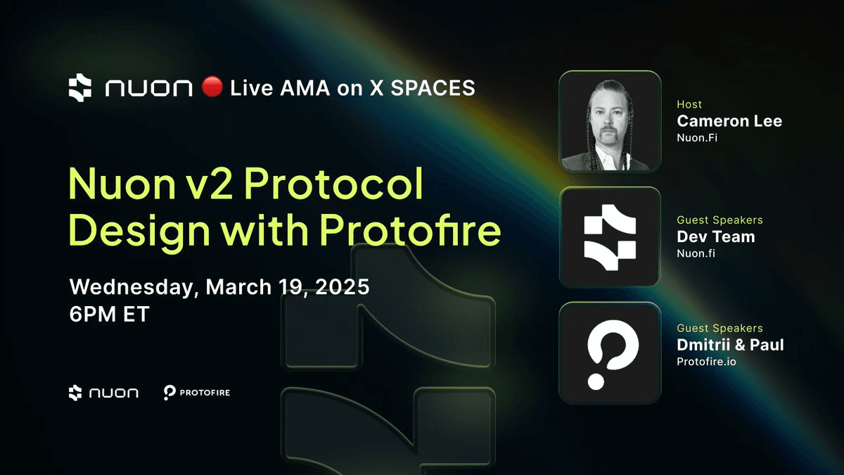 Nuon v2 Development Team AMA Spaces Announcement