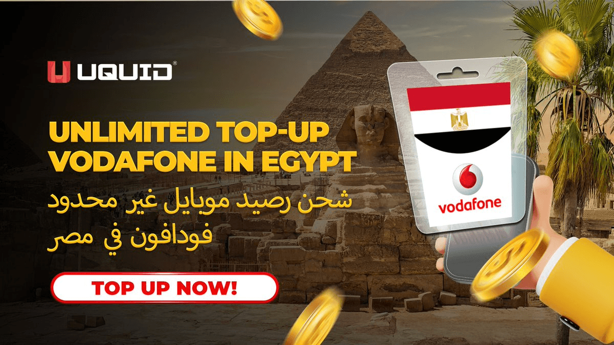 Vodafone Egypt Launches Unlimited Mobile Recharge via Crypto on UQUID