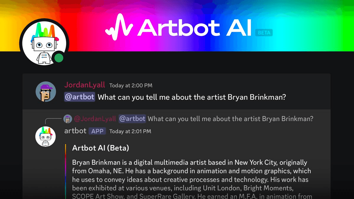 Art Blocks Launches AI-Powered Discord Bot