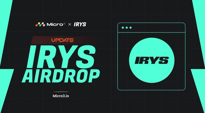 Irys Launches New Task on Micro3 Platform