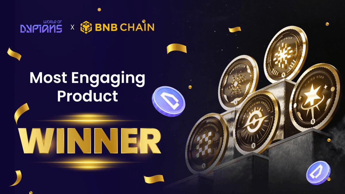 World of Dypians Wins BNB Chain's Most Engaging Product Award
