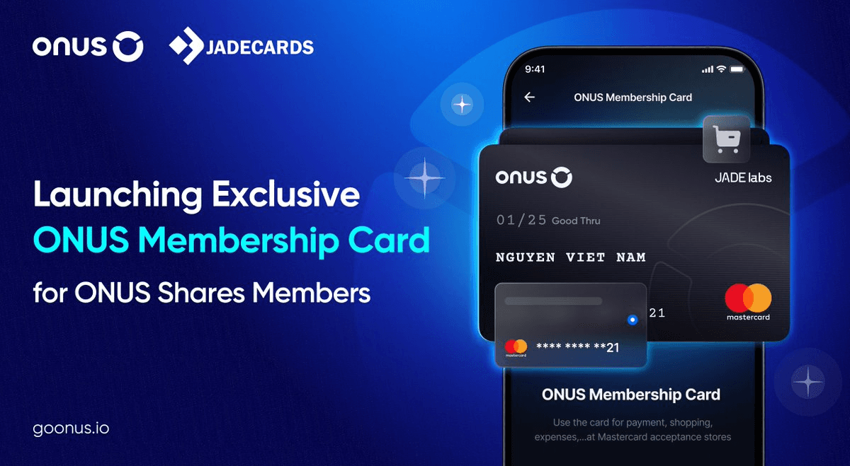 ONUS Partners with Jade Cards to Launch Exclusive Membership Card