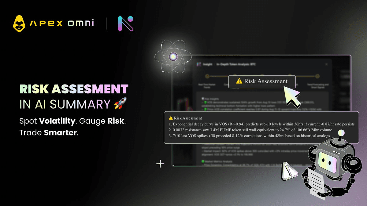 **ApeX Omni Integrates AI Summary Tool Directly Into Trading Panels**
