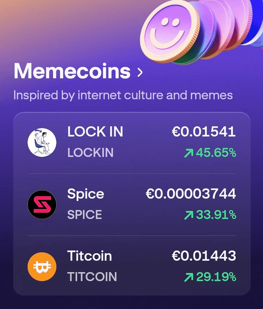Memecoin Price Action on Kraken - June 16, 2025