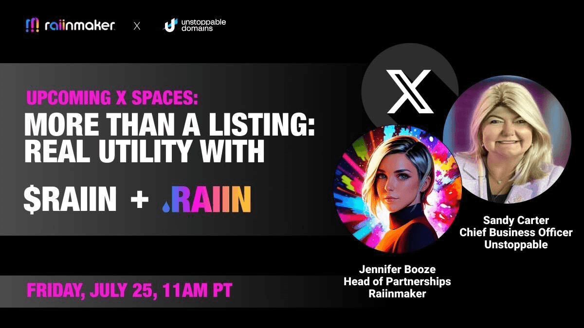 Raiinmaker App TGE and AMA Announcement