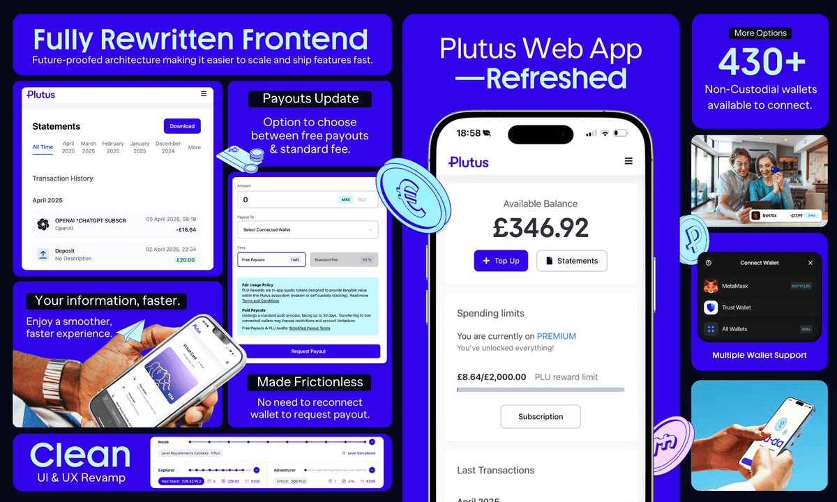 Plutus UI Gets Major Update with More to Come