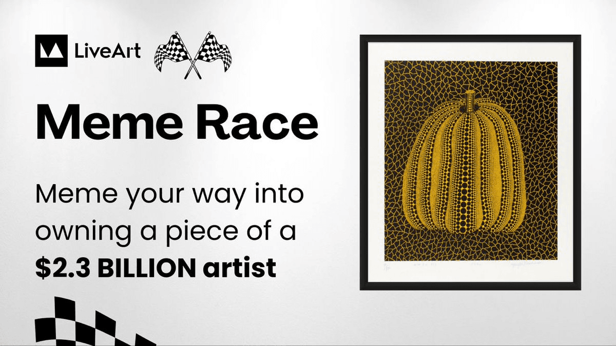 LiveArt Launches Meme Contest for Yayoi Kusama Art Shards