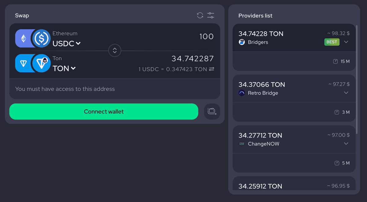 Rubic Expands TON Blockchain Integration with Bridgers.xyz