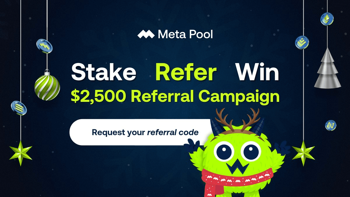 Meta Pool Adds IP Token Staking to Referral Program with 10:1 mpDAO Rewards