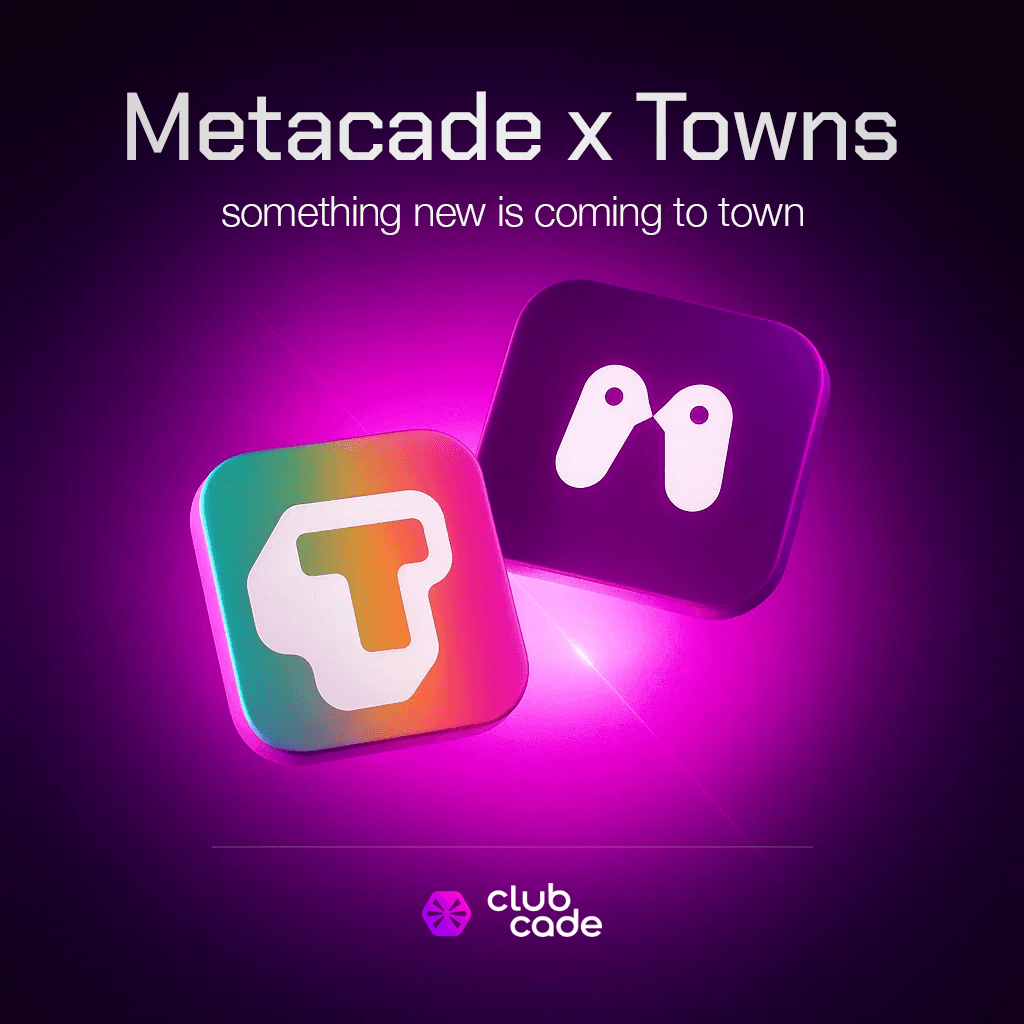Metacade Partners with Towns Protocol for Club Cade Launch on Base