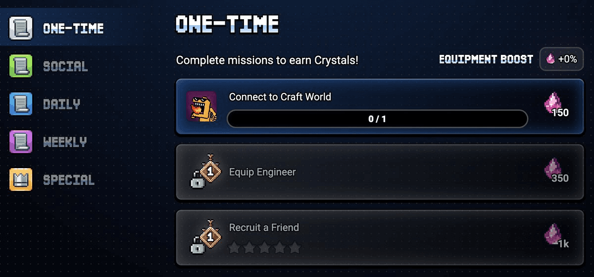 Project Voyager Introduces Warp Crystals as Core Game Currency