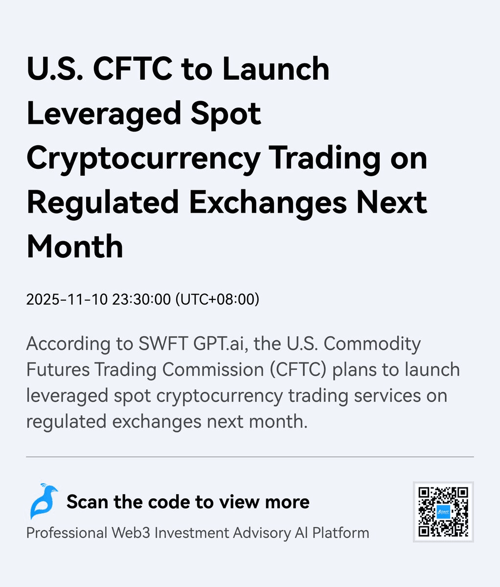 CFTC in talks to launch leveraged spot crypto trading on US exchanges by December