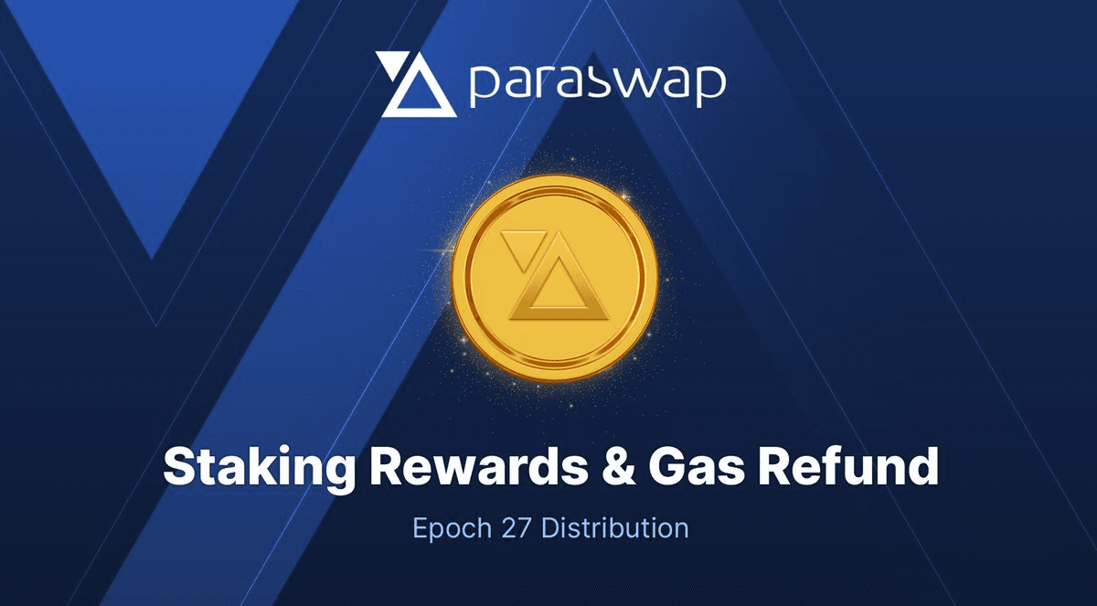ParaSwap Epoch 27 Rewards Now Available