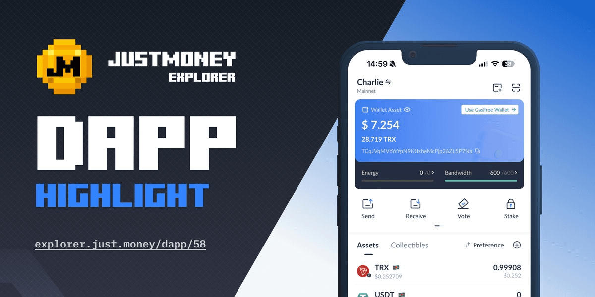 TronLink Wallet Listed on JustMoney Explorer